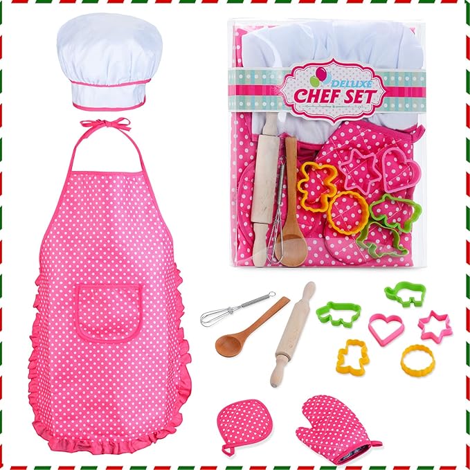 Amazon.com: HmiL-U Chef Set for Kids - 13 Pcs Kid Cooking and Baking ...