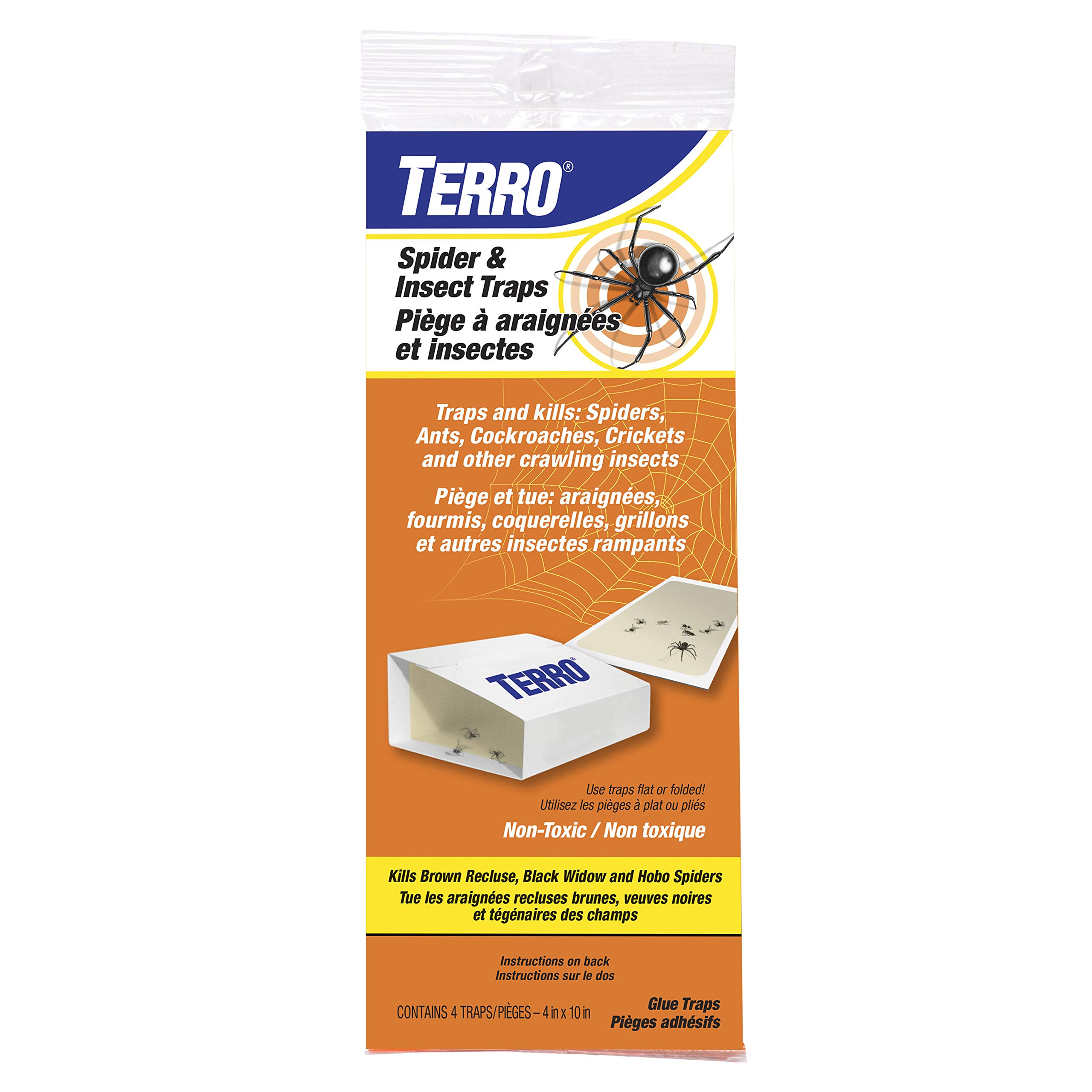 TERRO T3206CAN 4-Pack Spider & Insect Trap : Amazon.ca: Patio, Lawn ...