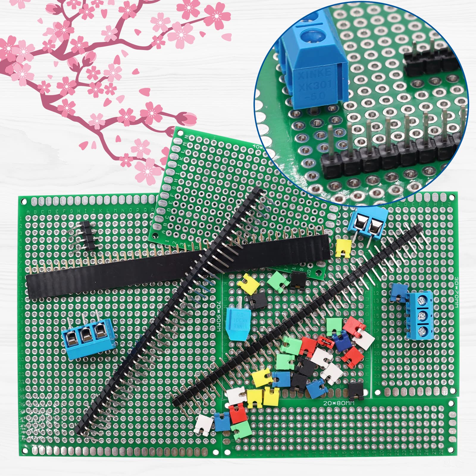 Snapklik.com : Tnisesm Double Sided PCB Board Kits