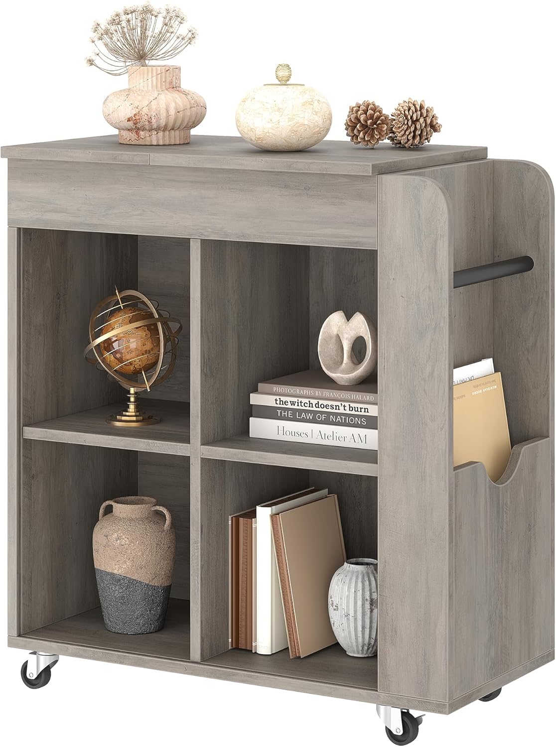 Amazon.com: IDEALHOUSE Side Table with Storage, Flip Top Sofa End Table ...