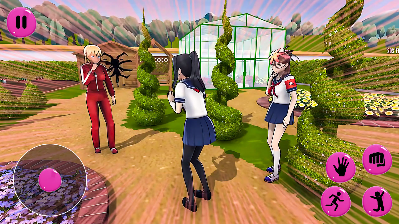 Anime High School Girl Fun Life 3D - Sakura High School Kawaii Love ...