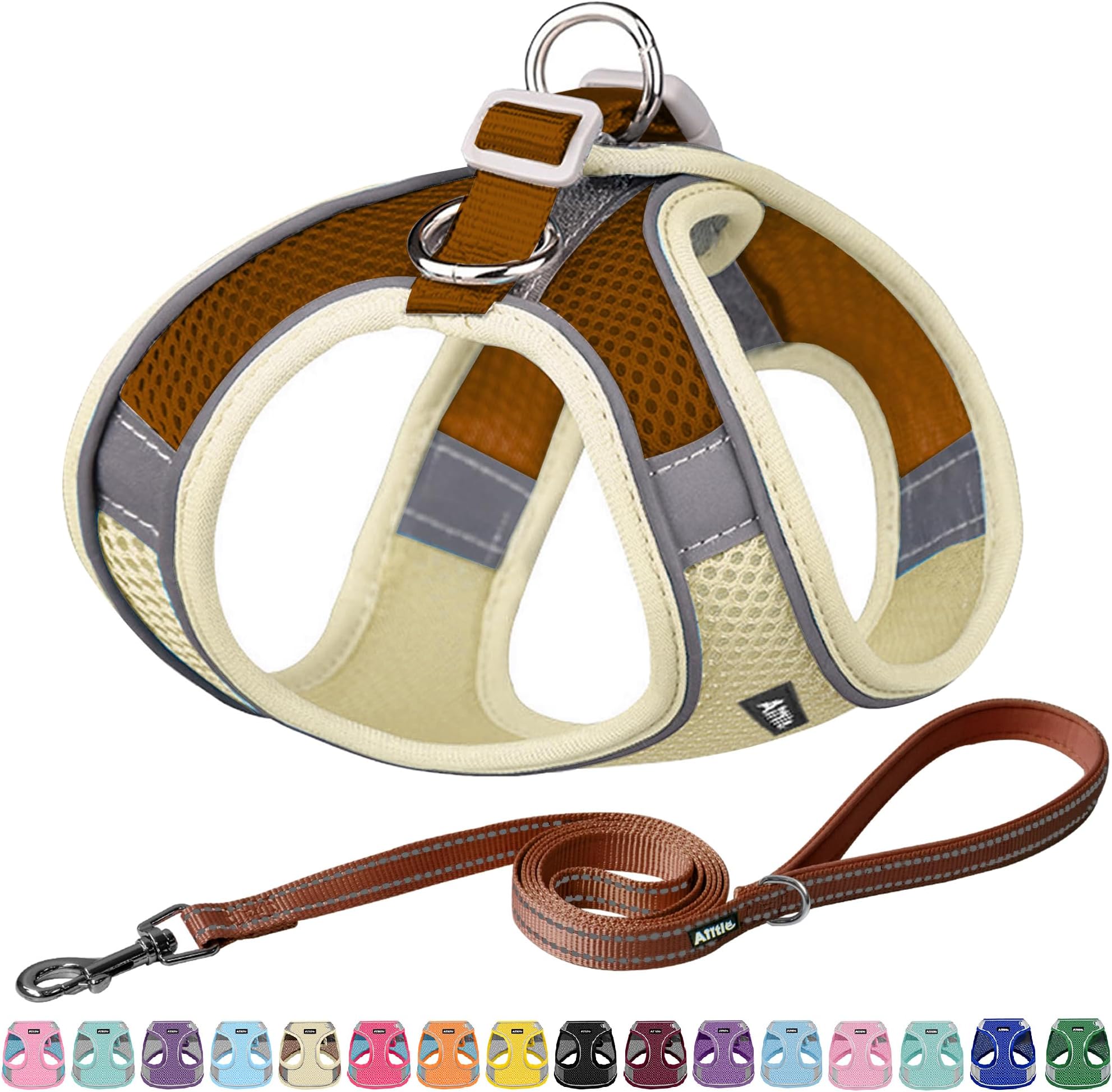 Amazon.com : AIITLE Step in Dog Harness and Leash Set - Summer No Pull ...