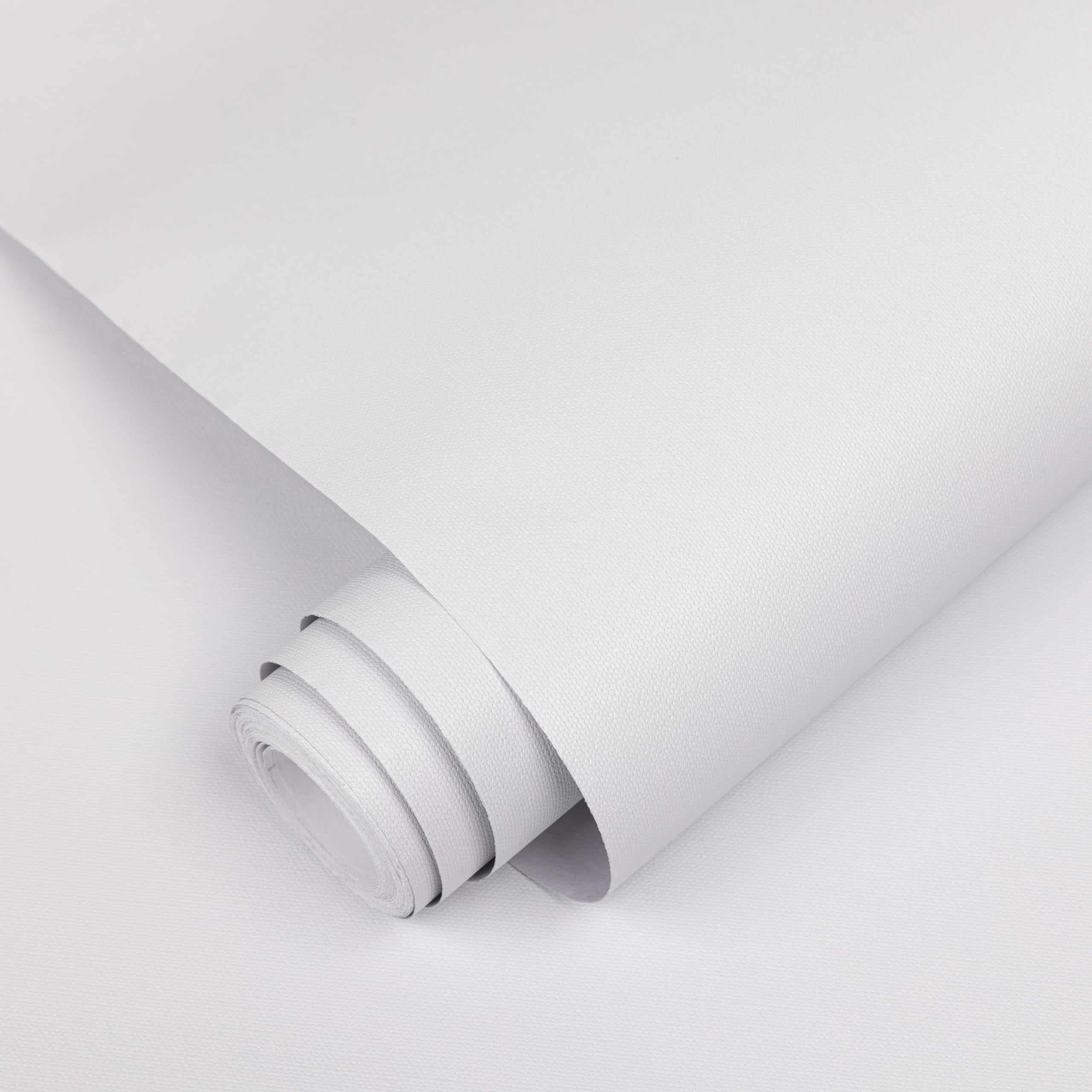 Abyssaly White Contact Paper White Peel and Stick Wallpaper Matte White ...