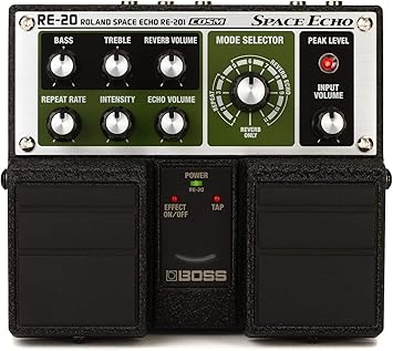 Amazon.com: BOSS RE-20 Roland Space Echo Twin Guitar Pedal (Recreation ...
