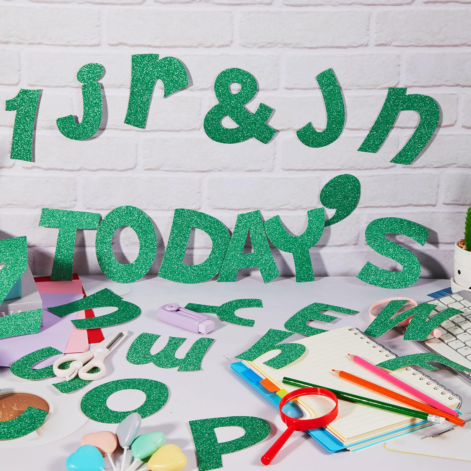 Snapklik.com : Colarr 216 Pcs Glitter Bulletin Board Letters For ...