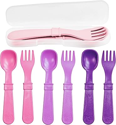 Amazon.com: PLASKIDY Plastic Kids Spoons Set of 18 -Toddler Spoons BPA ...