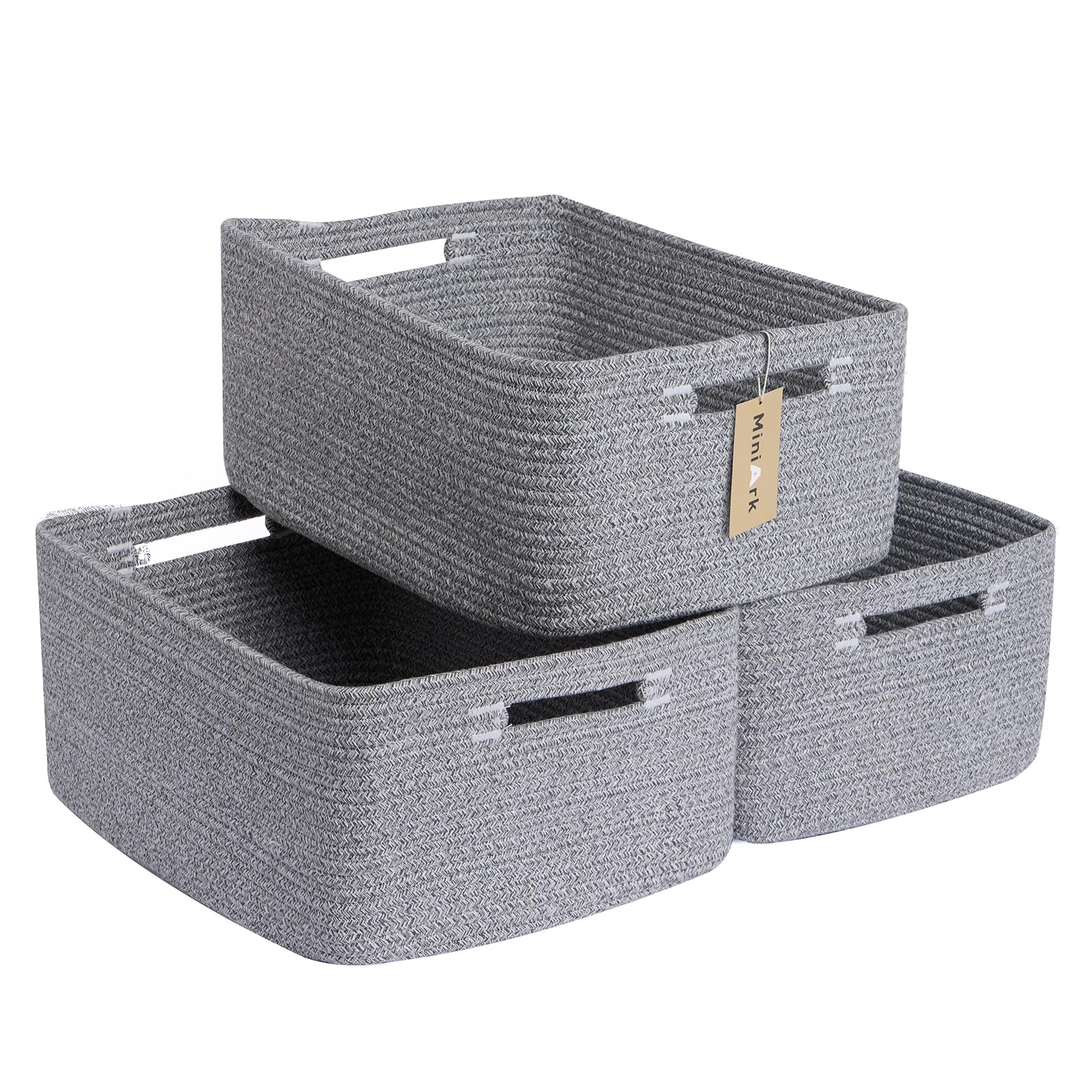 Amazon.com: MiniArk Large Storage Baskets for Shelves, Closet ...