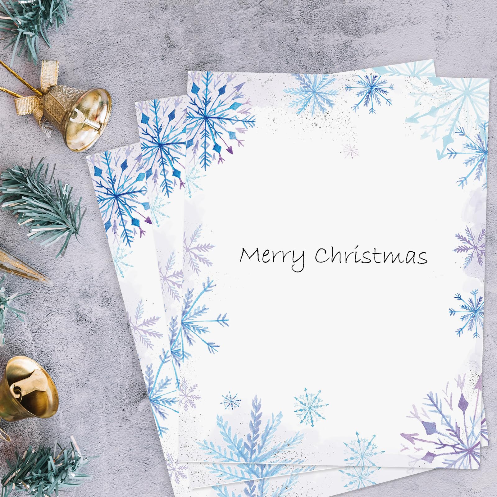 Winter Themed 80 Pack Christmas Stationery Letterhead Paper Nativity ...