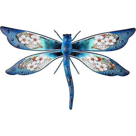 Amazon.com : Metal Dragonfly Plaques Set of 3 by Fox River CreationsTM ...