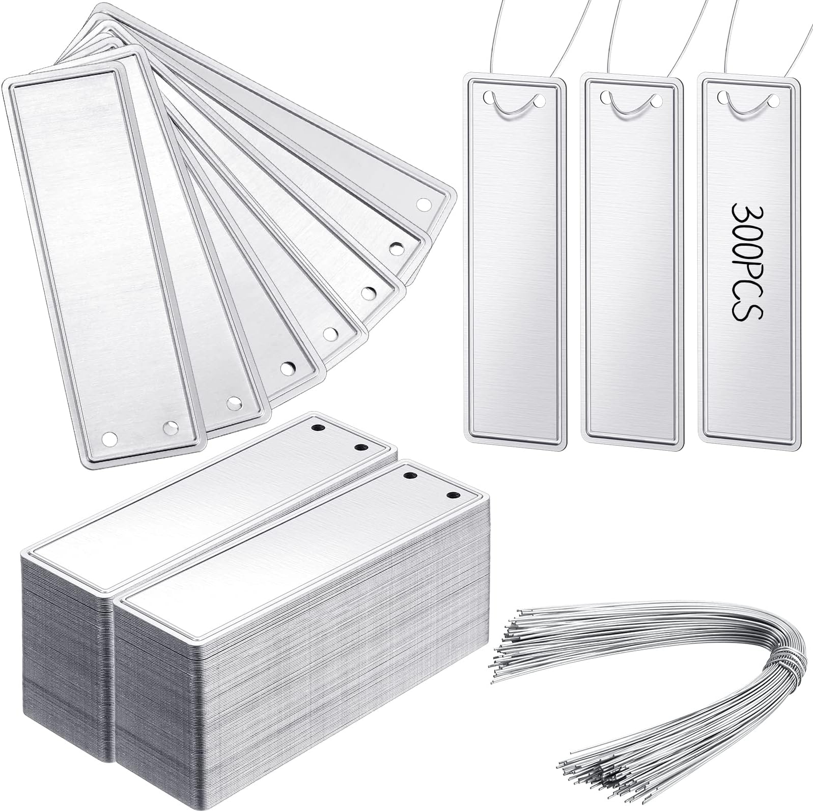 Amazon.com: 300 Pcs Metal Plant Labels Aluminum Plant Tags Waterproof ...