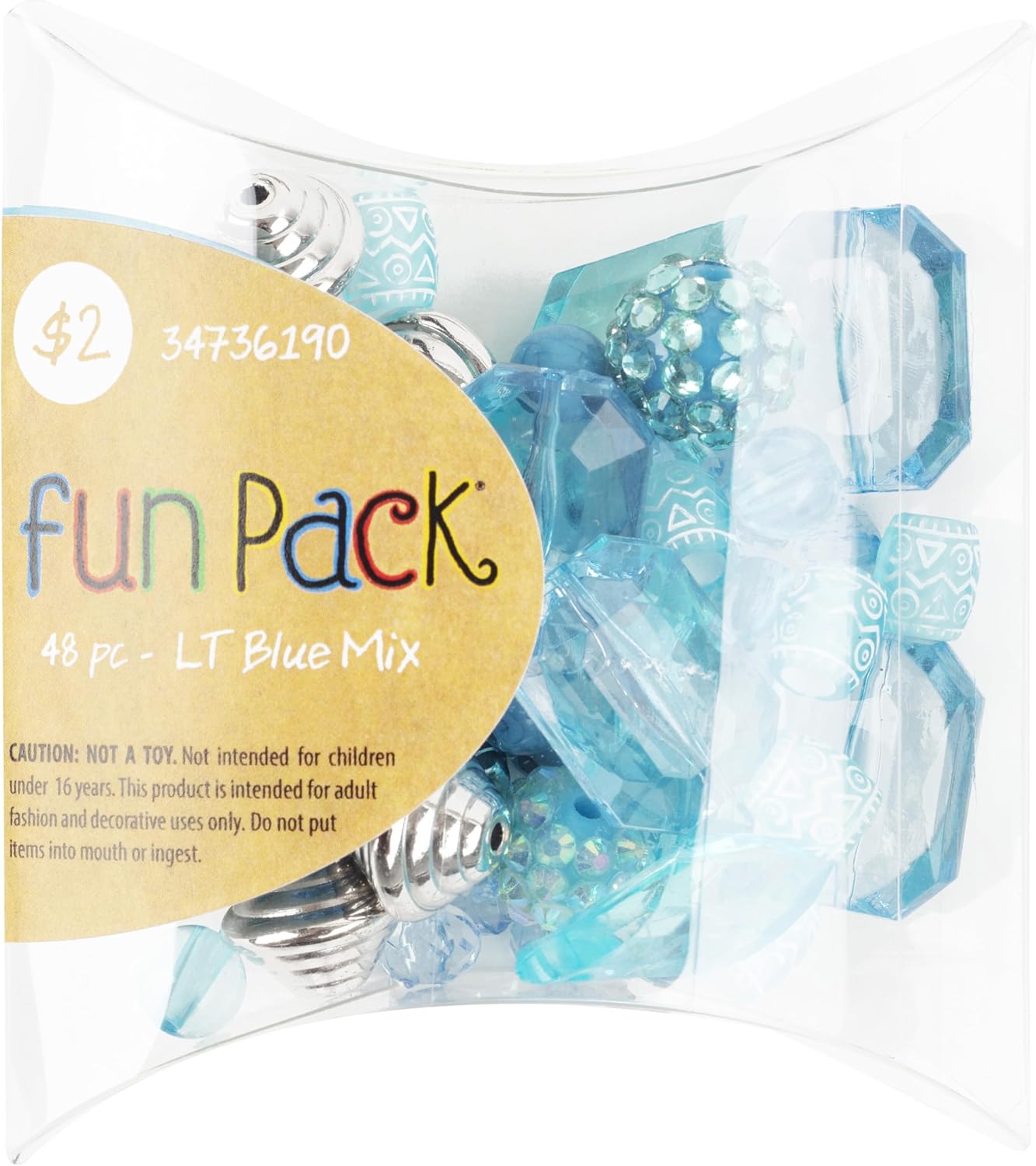 Amazon.com: CousinDIY Fun Pack Bead Mix-Light Blue Mix : Arts, Crafts ...