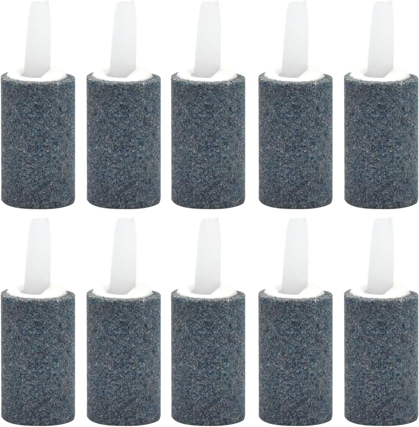 Skyzone Aquarium Air Stone,10 PCS Cylinder Bubble Release Airstone for ...