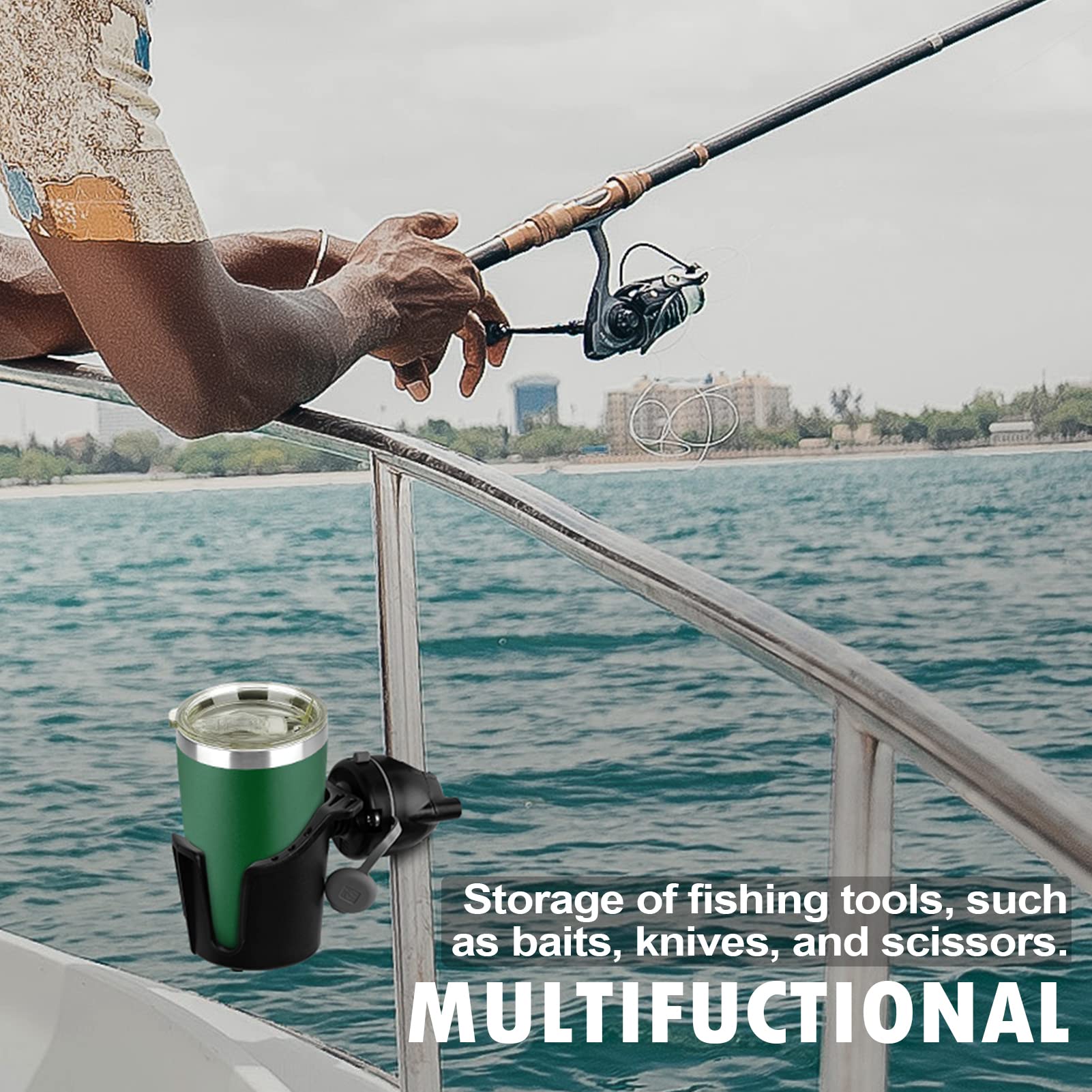Snapklik.com : Obcursco Boat Cup Holder For Drinks, Multi-Functional ...