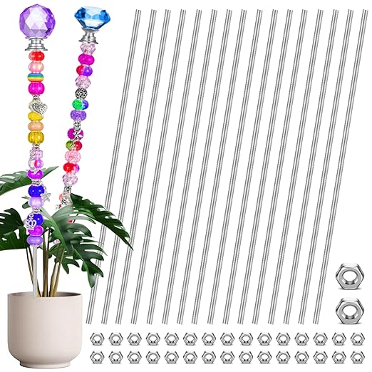 Threaded Rods, 12 Inch Threaded Studs, 16 Pack 304 Stainless Steel ...