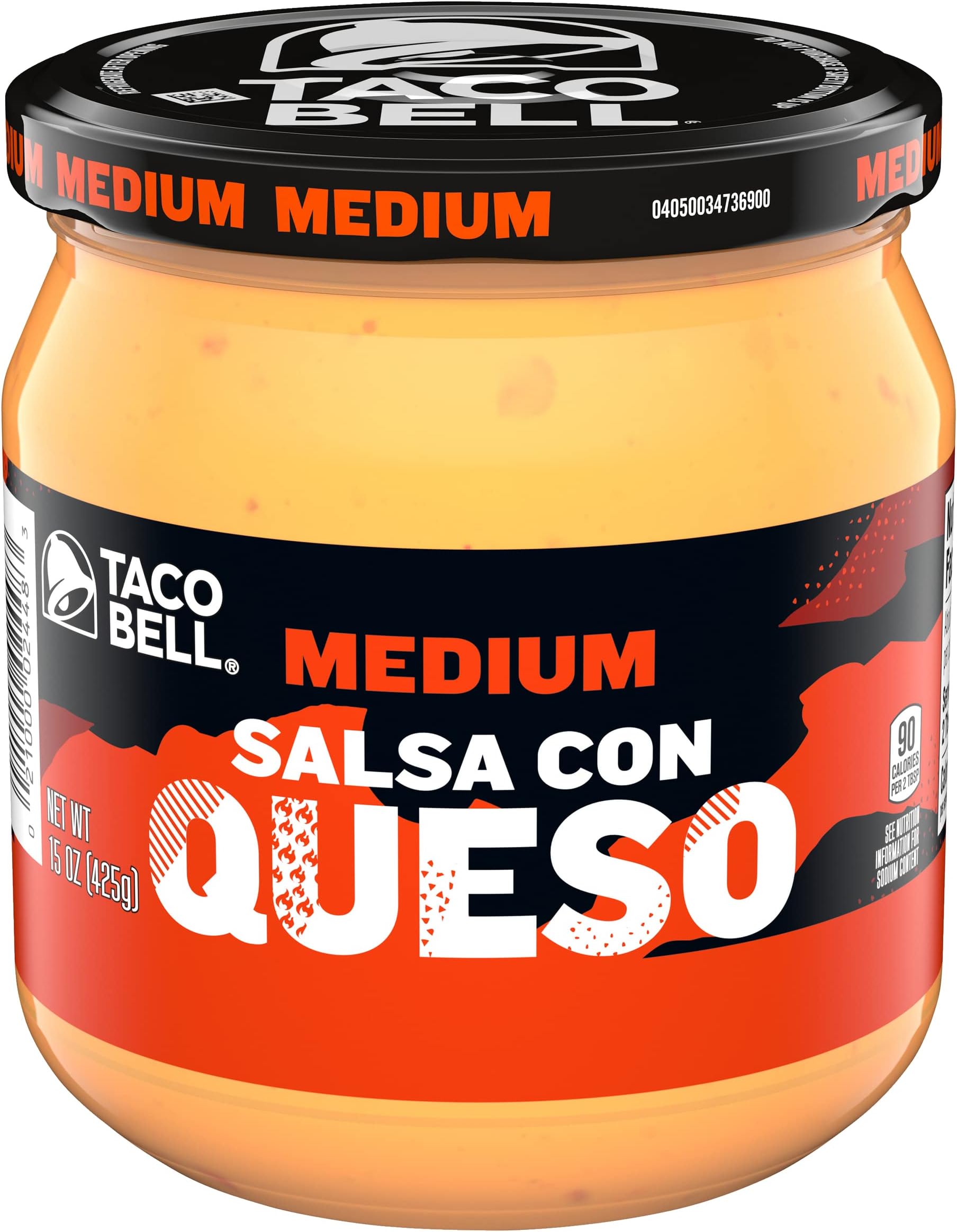 Amazon.com: Taco Bell Medium Salsa Con Queso Cheese Dip, 15 oz Jar : Grocery & Gourmet Food