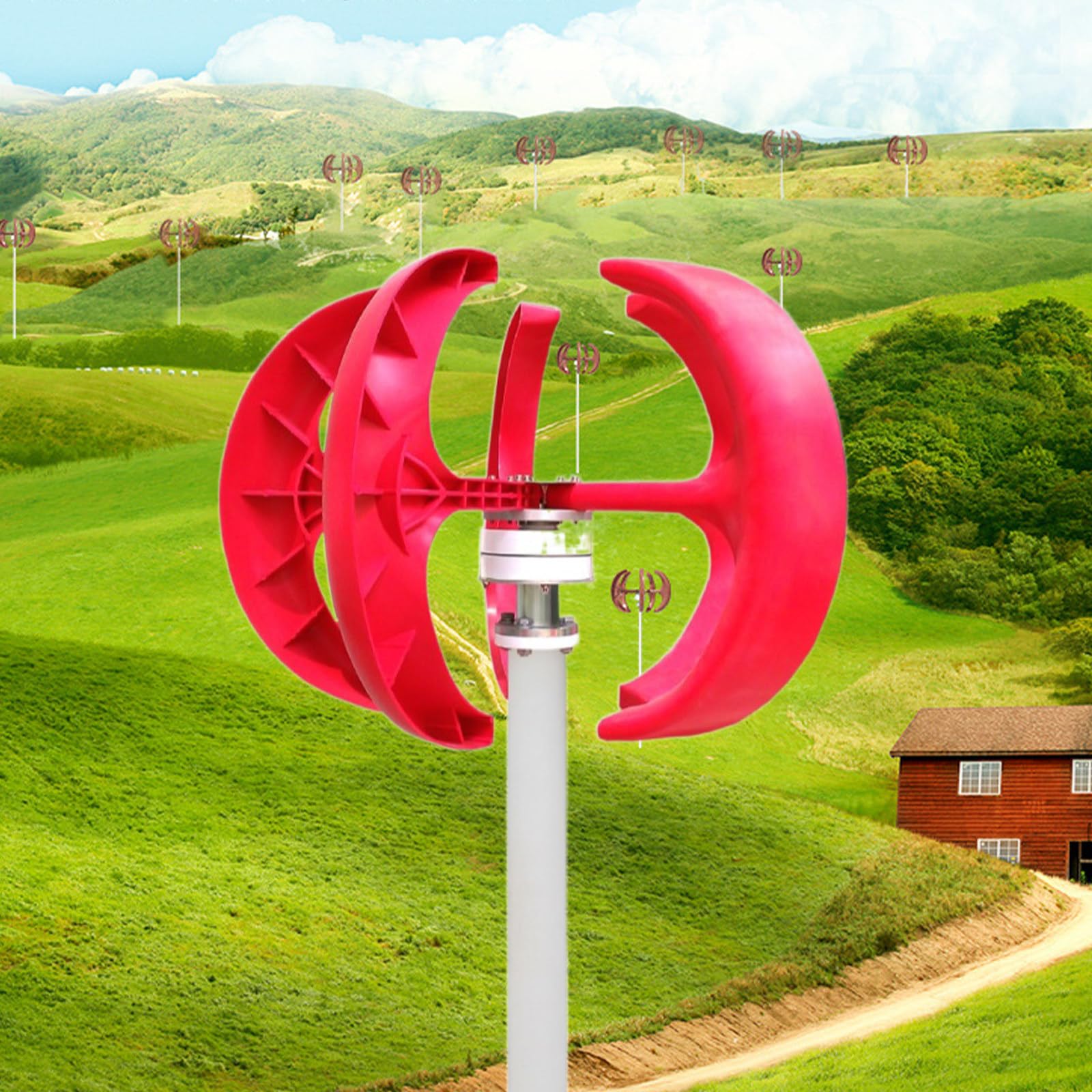 15000W/20000W Wind turbines,12V/24V/48V Wind Turbine Generator Vertical ...