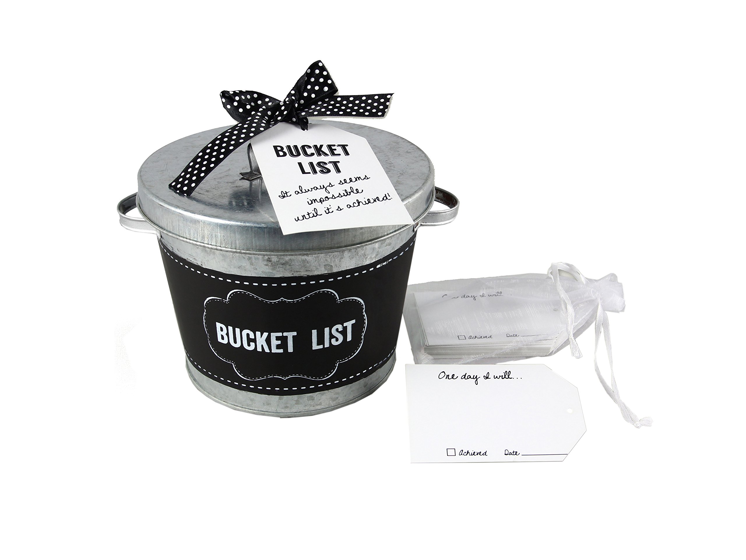 Amazon.com: Young's Inc Couple Bucket List Bucket - 7-Inch Tin Bucket ...