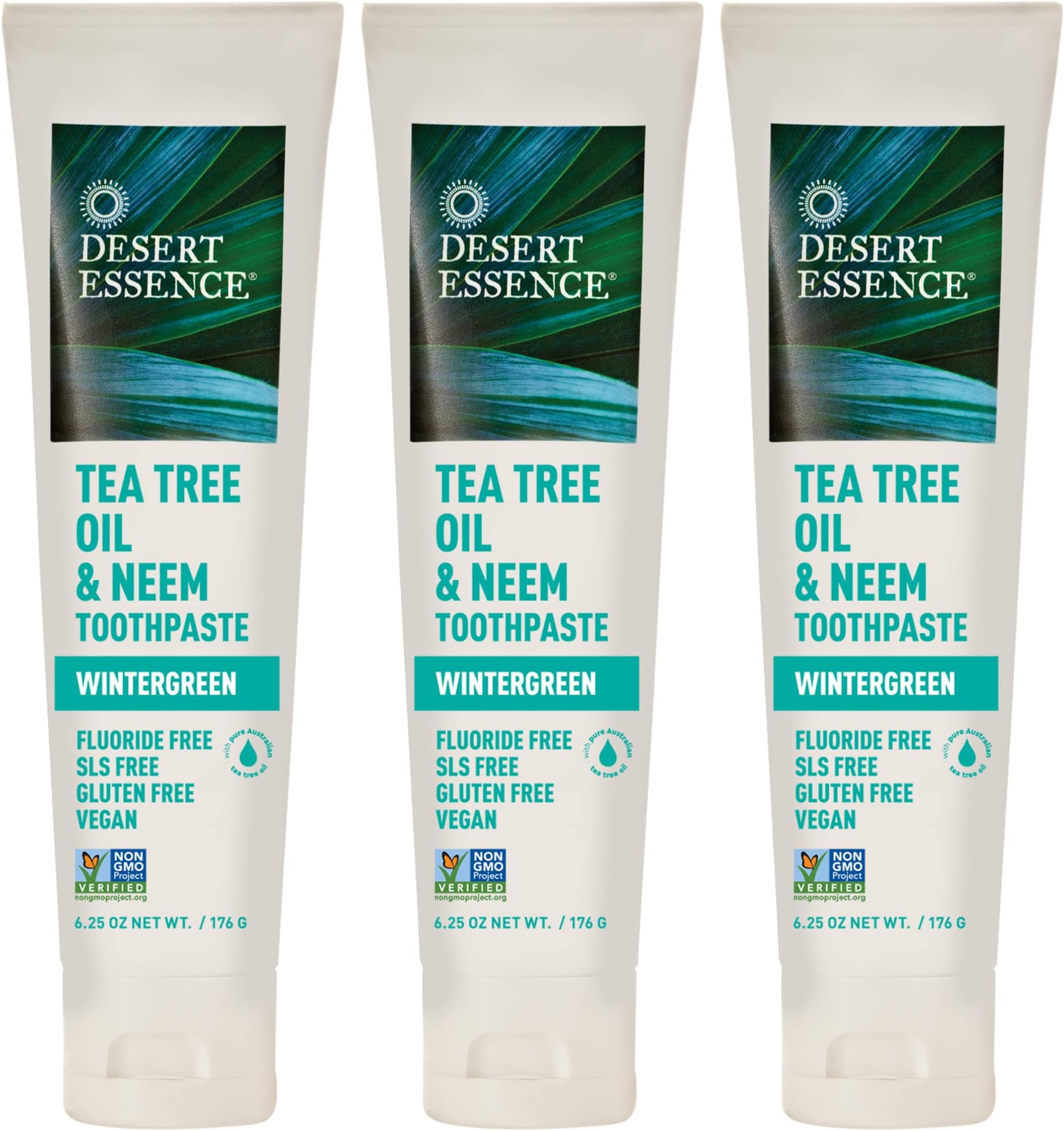 Amazon.com : Desert Essence Tea Tree Oil Toothpaste - Mint - 6.25 Oz ...