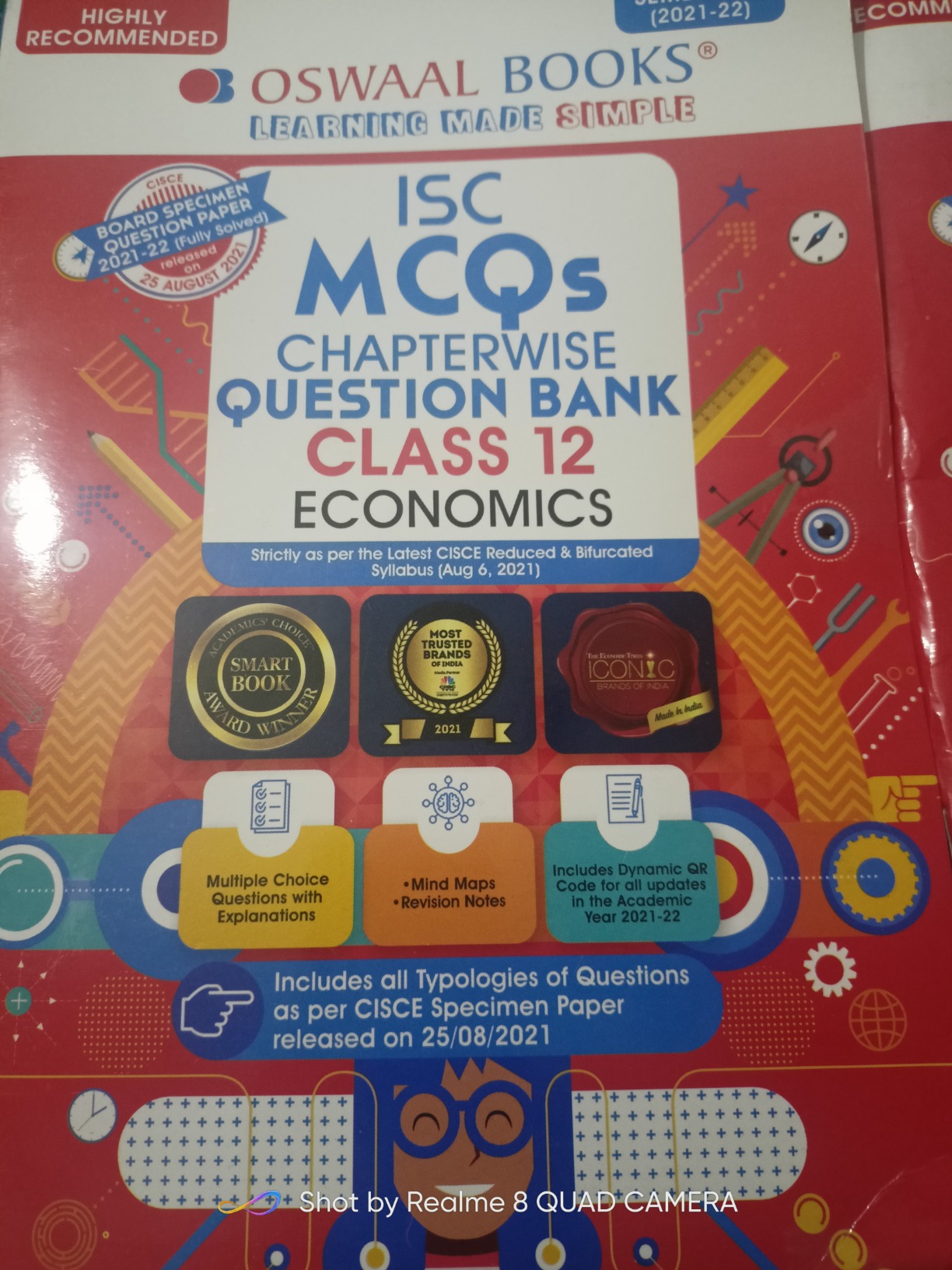 Oswaal ISC MCQs Chapterwise Question Bank Class 12, Accounts Book (For ...
