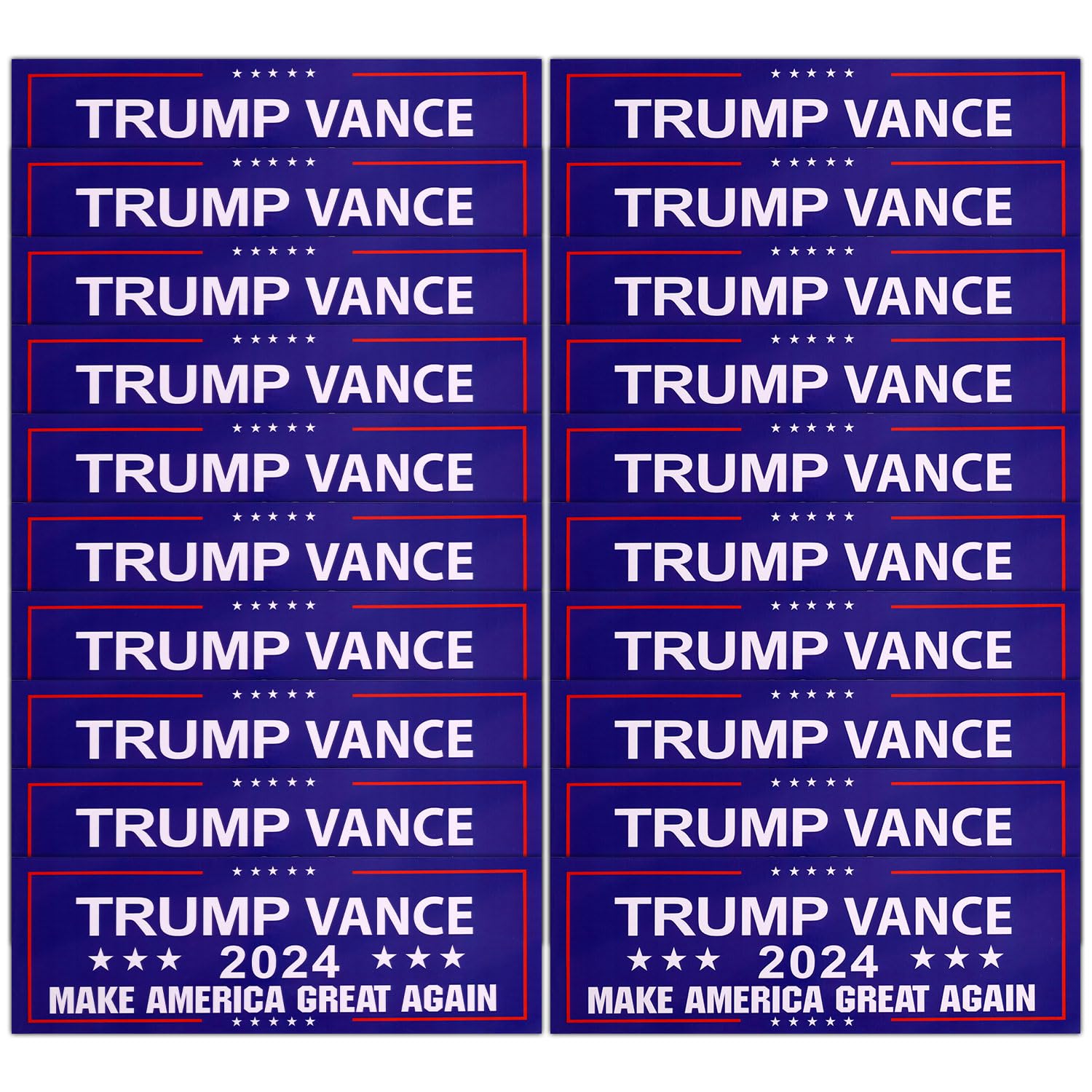 Amazon.com - 20pcs Trump Vance Stickers, 2024 Trump Decals for Cars ...