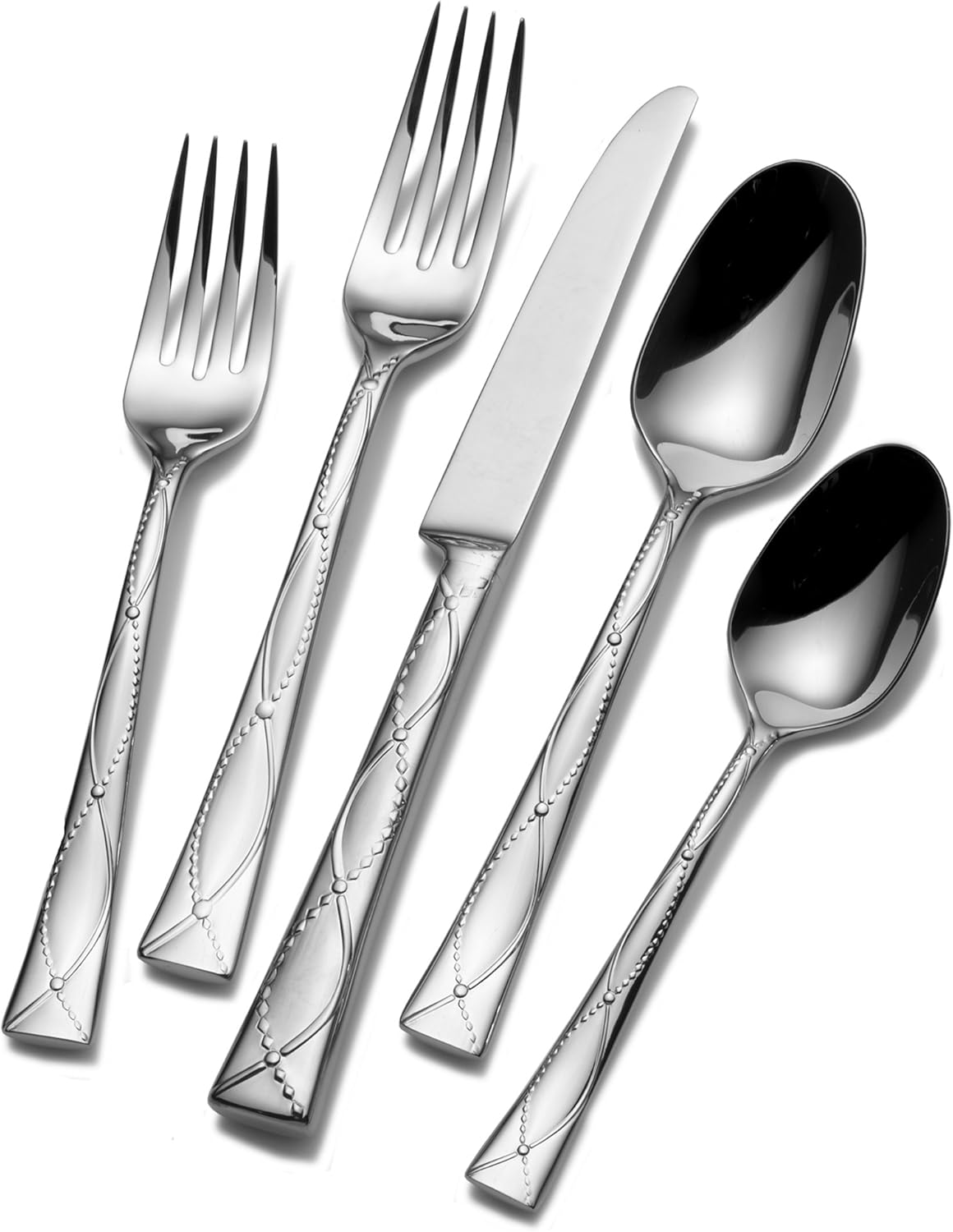 Amazon.com | Mikasa Chelsea 5-Piece Hostess Set: Flatware Hostess Sets ...