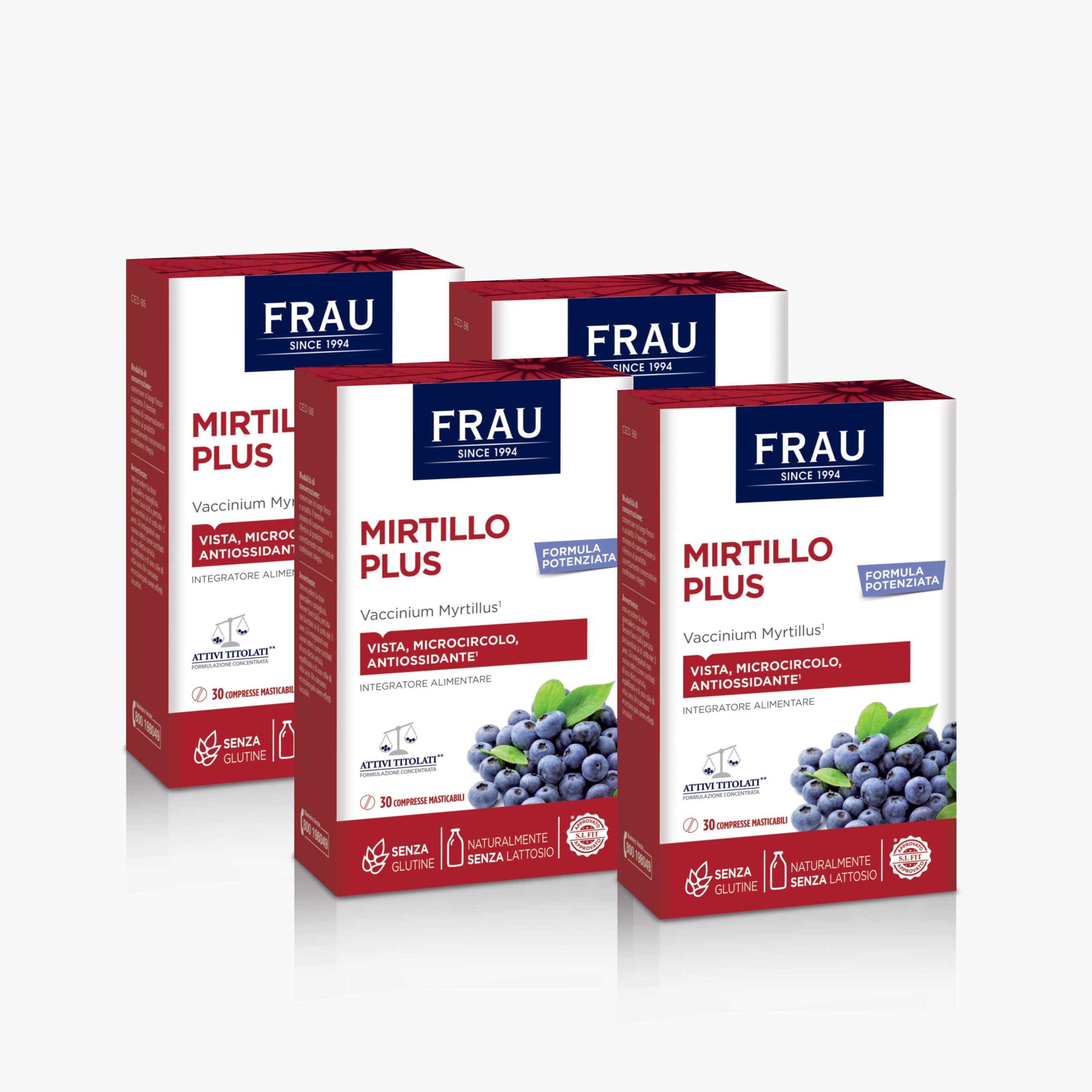 FRAU Mirtillo Plus, Integratore Microcircolo A Base Di Estratto Secco ...