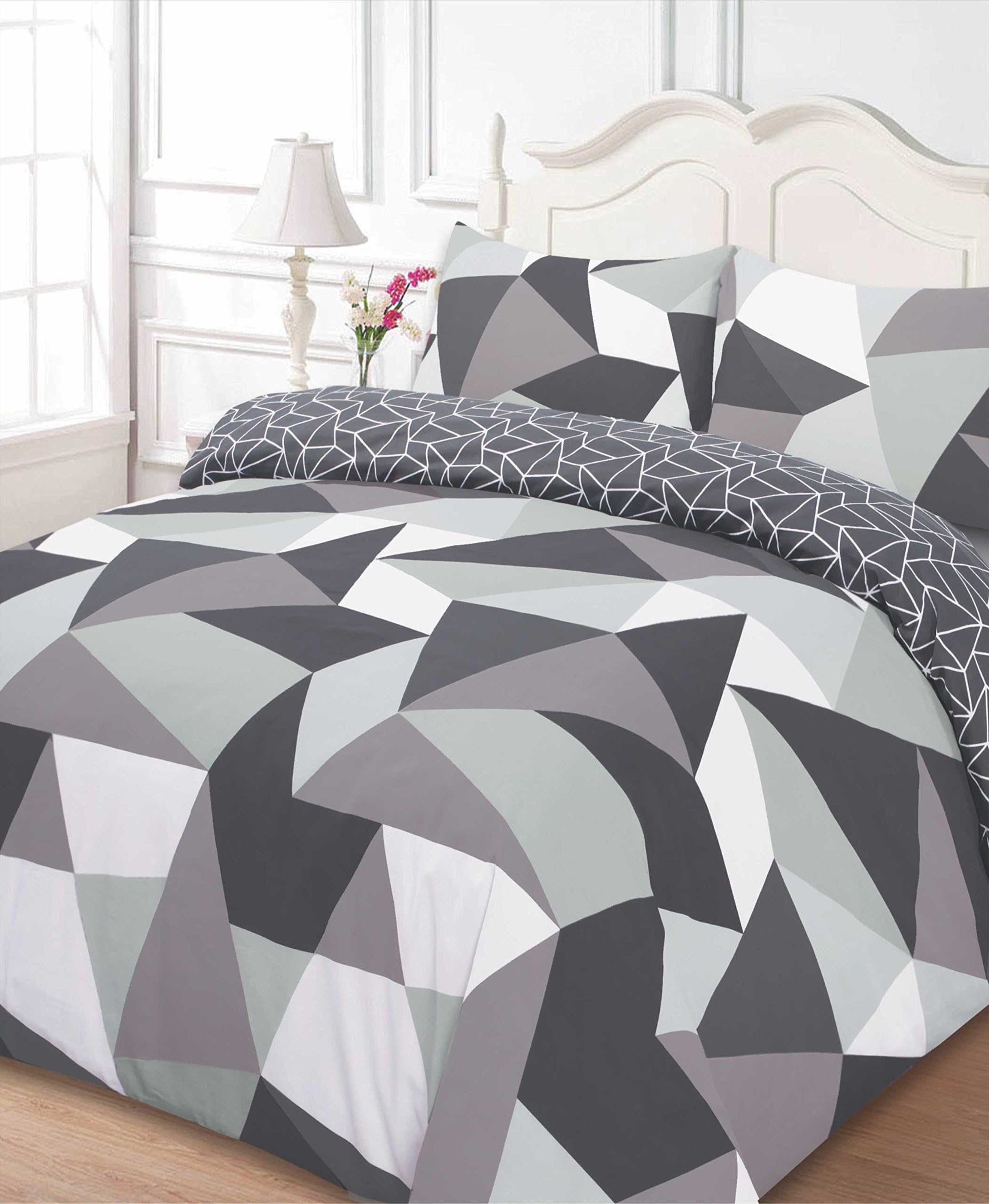Dreamscene Geometric Shapes DOUBLE Duvet Cover with Pillowcase ...