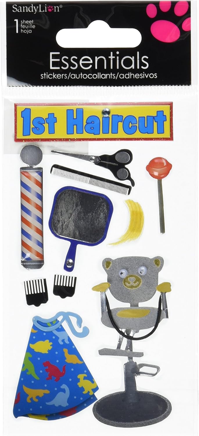 Trends International Sandylion 1St Haircut Essentials Sticker, Large ...