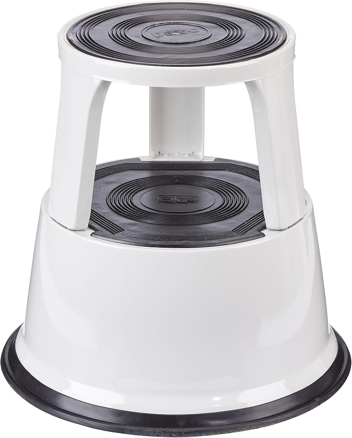 PAVO Premium Rolling Kick Step Stool -Grey : Amazon.co.uk: Home & Kitchen