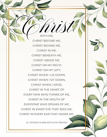 Amazon.com: H+CO Inspired St Patrick's Breastplate Prayer Wall Art ...