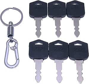 Amazon.com: ZTUOAUMA 6X Ignition Keys with Key Chain #212 D554212 for ...
