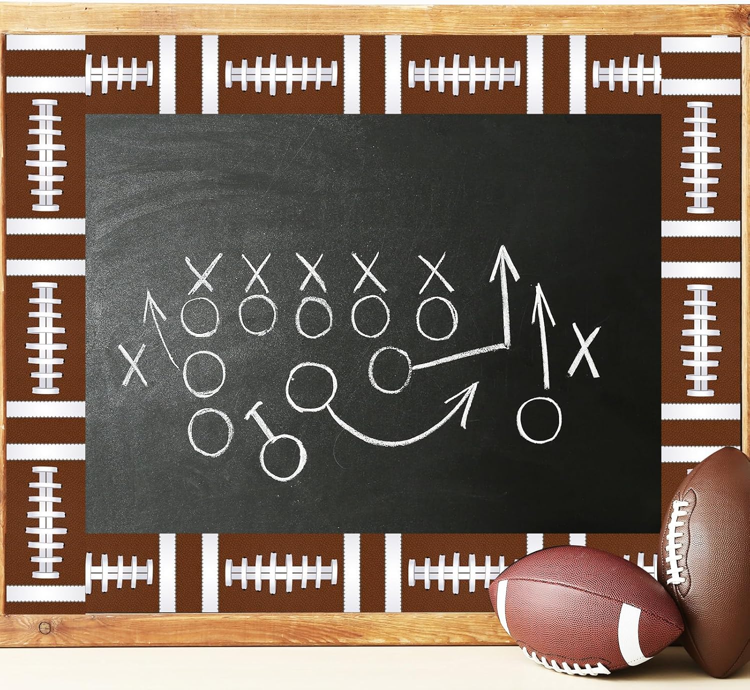 Whaline 164ft Sport Theme Bulletin Board Borders Football Basketball ...