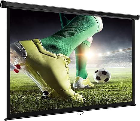 VonHaus 90-Inch Projector Screen for Wall or Ceiling Mounting | (W) 200 ...