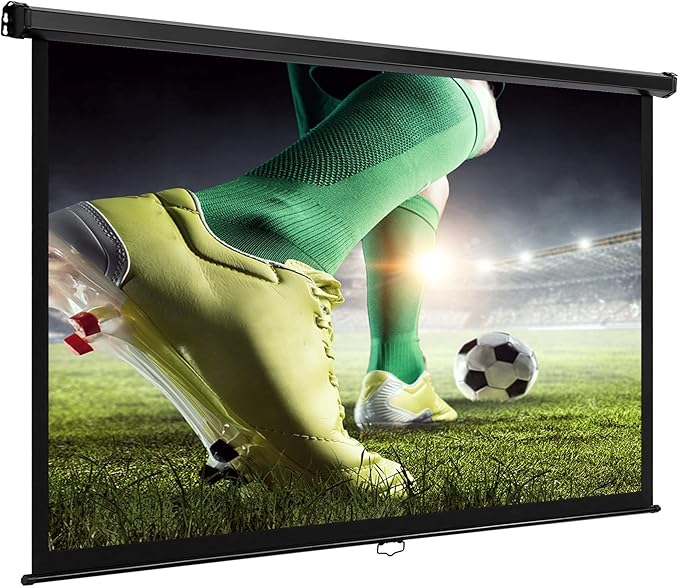 VonHaus 90-Inch Projector Screen for Wall or Ceiling Mounting | (W) 200 ...