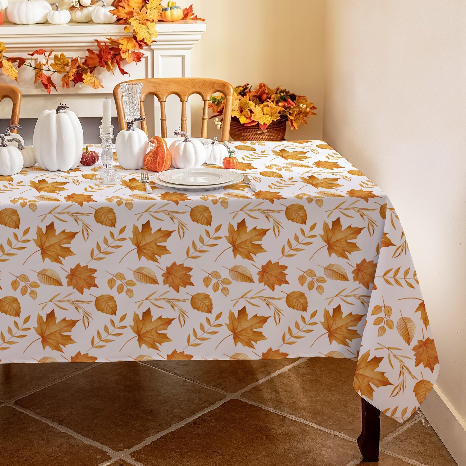 Amazon.com: Romanstile Fall Rectangle Tablecloth 60 x 84 Inch ...