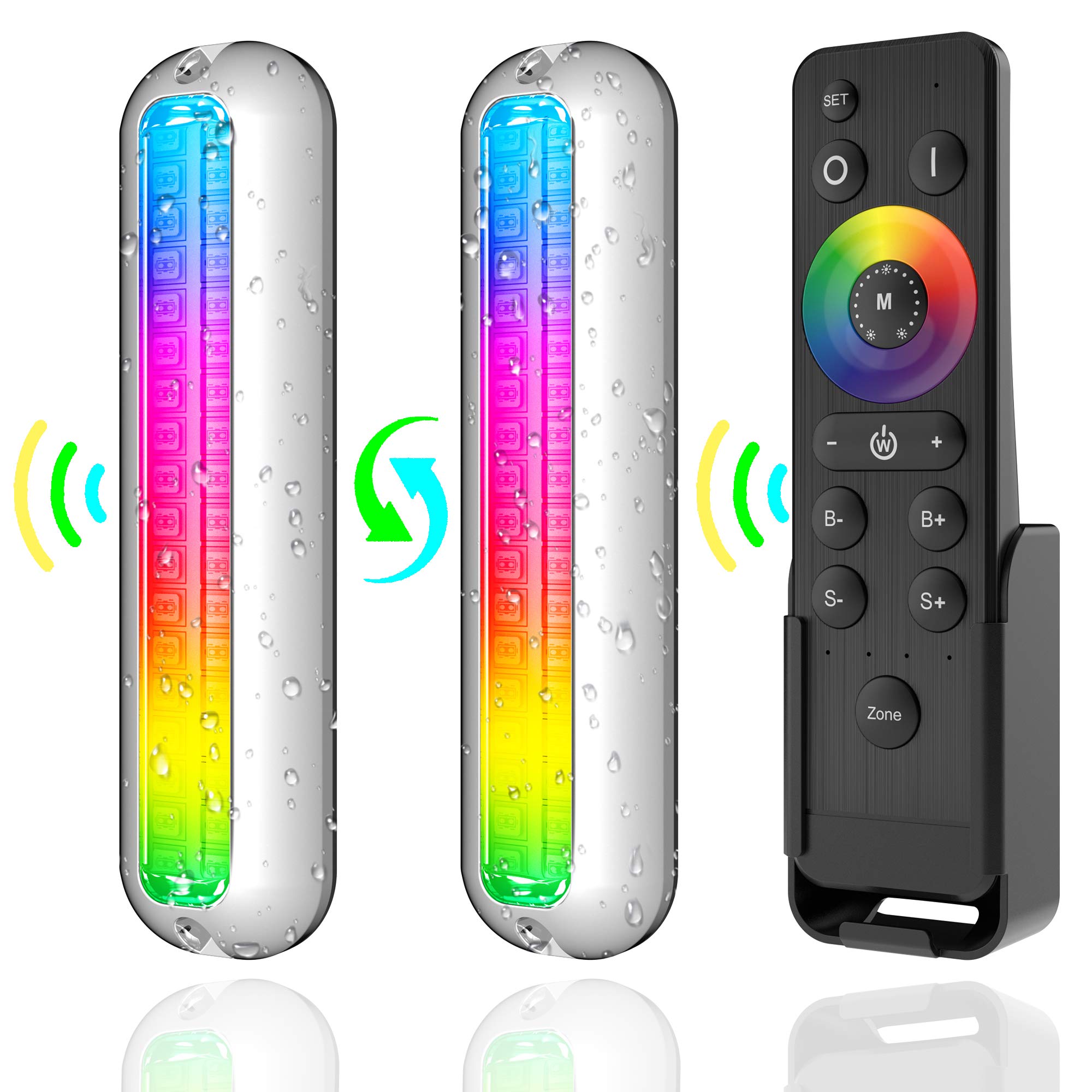 Buy HUSUKU GT1 36LED RGB Marine LED Light Kit For Boat Underwater w ...