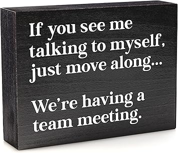Amazon.com: Funny Office Decor Sign for Cubicle Decor or Desk ...