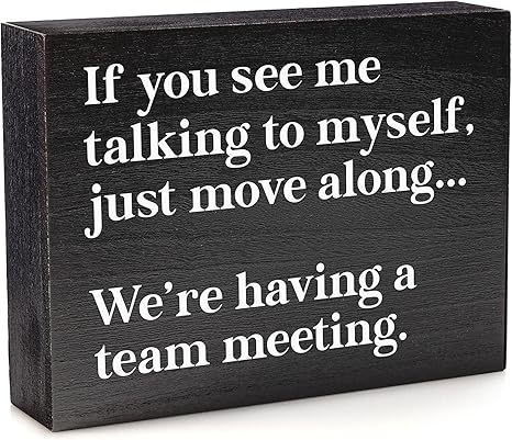 Amazon.com: Funny Office Decor Sign for Cubicle Decor or Desk ...