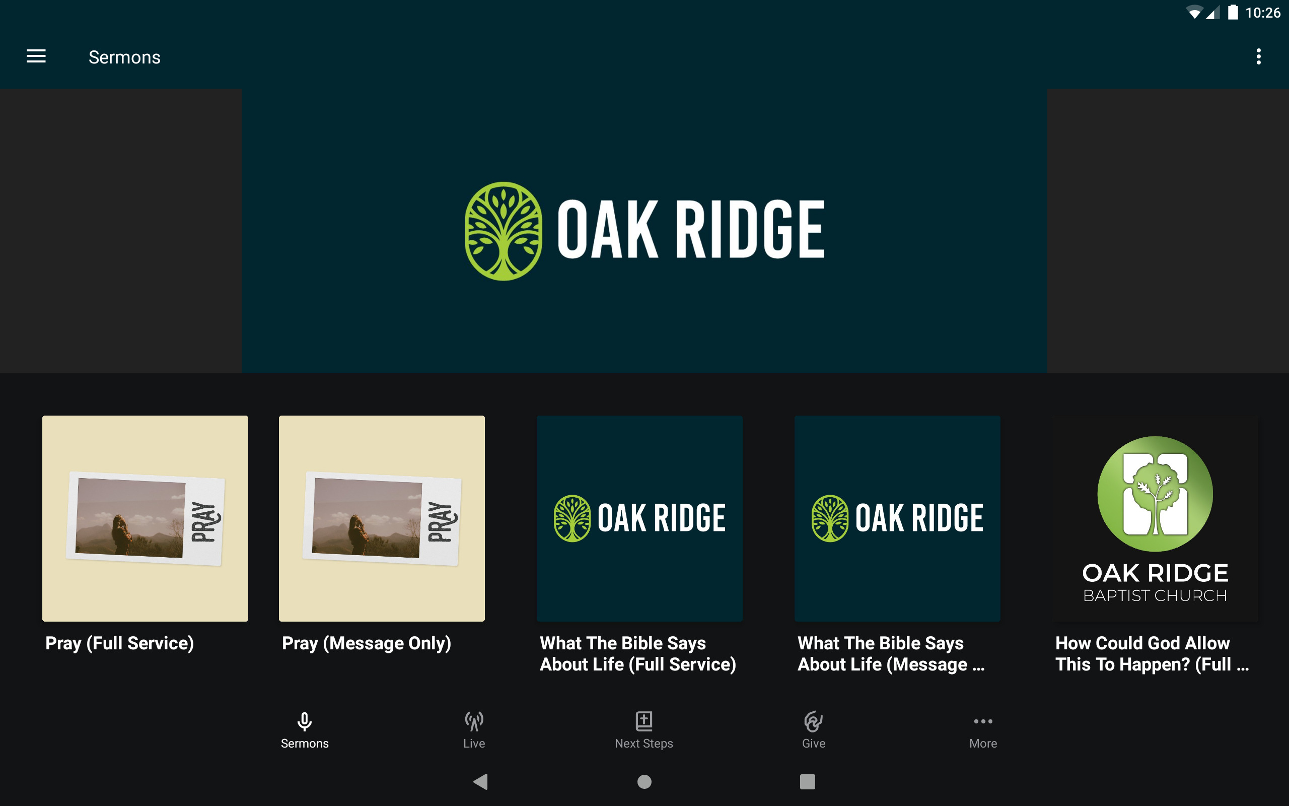 Oak Ridge Church - App on Amazon Appstore