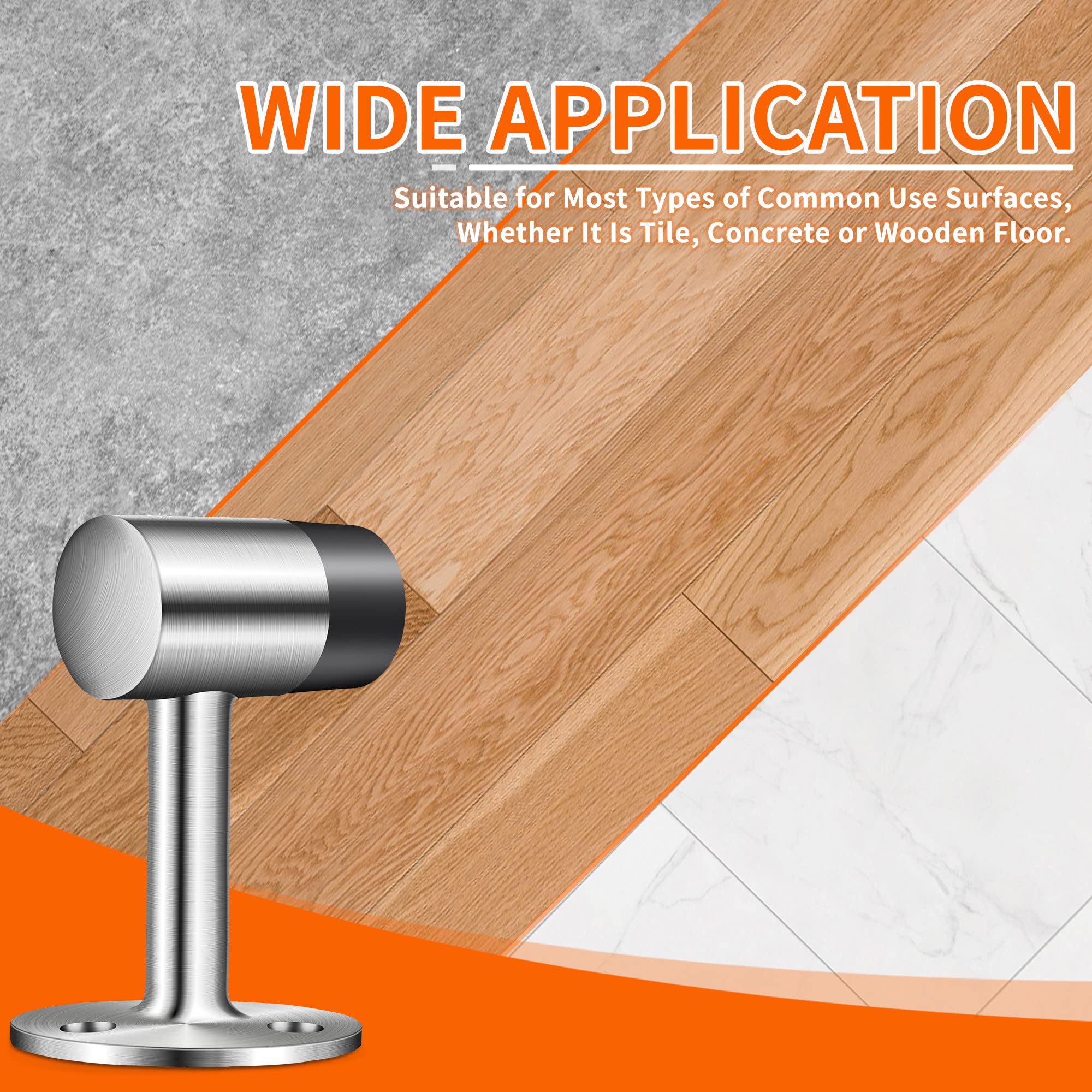 Snapklik.com : TPOHH 3 Inch Height Zinc Alloy Floor Mount Bumper ...