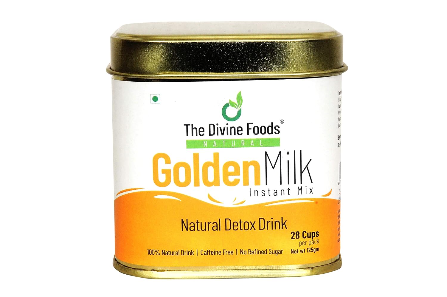 The Divine Foods Organic Golden Milk Latte, Natural Detox Drink DND ...
