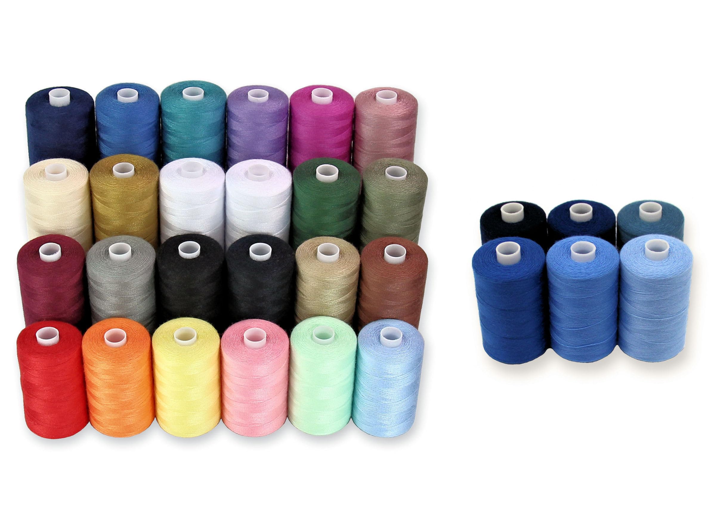 Amazon.com: Bundle 30 Polyester Sewing Threads for Hand Stitching ...