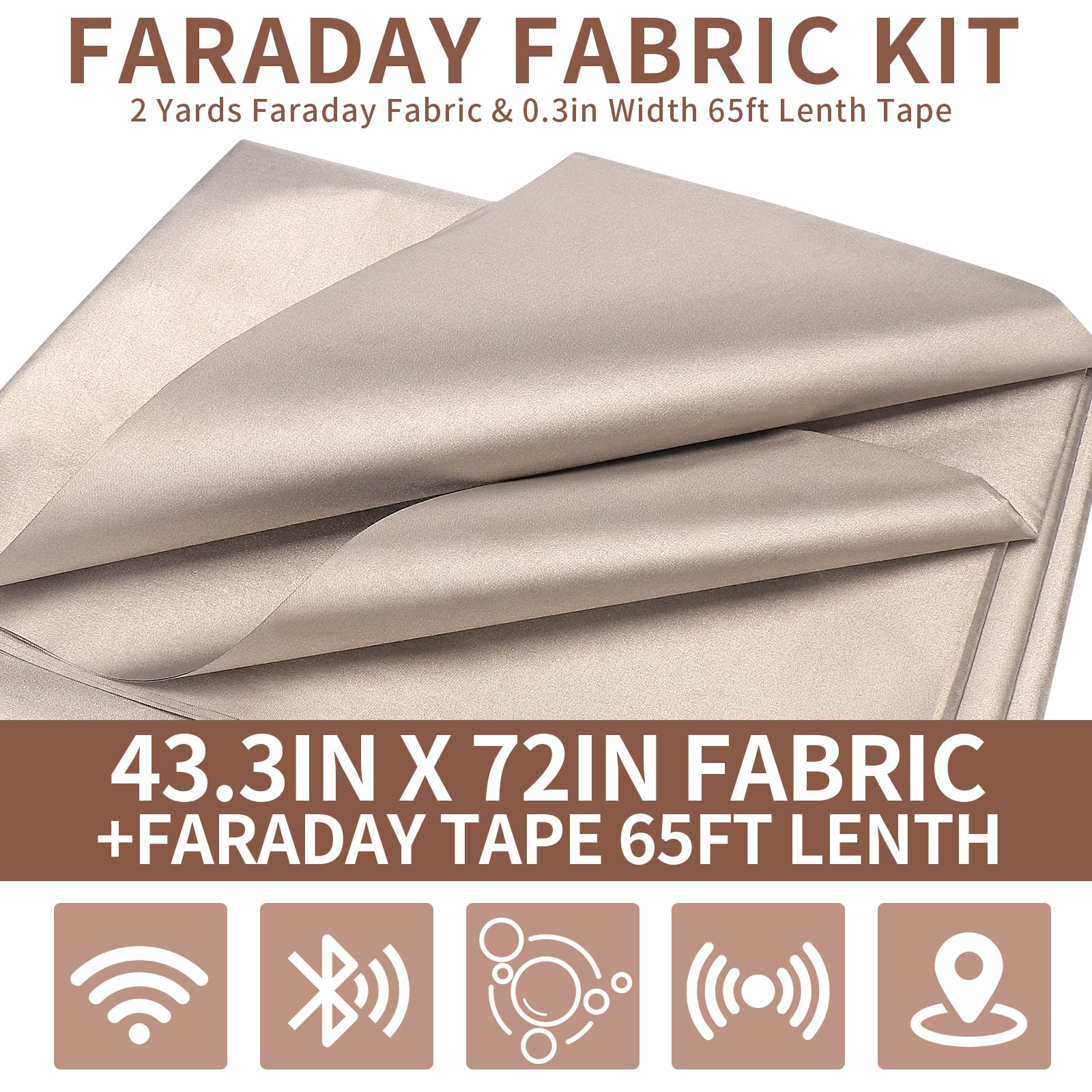 Emp Shield Faraday Fabric EMF Shielding Faraday Cloth Faraday Signal Jammer