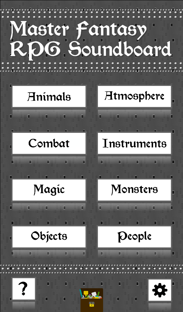 Master Fantasy RPG Soundboard - Sound Effects SFX Tool / Dungeon Master ...