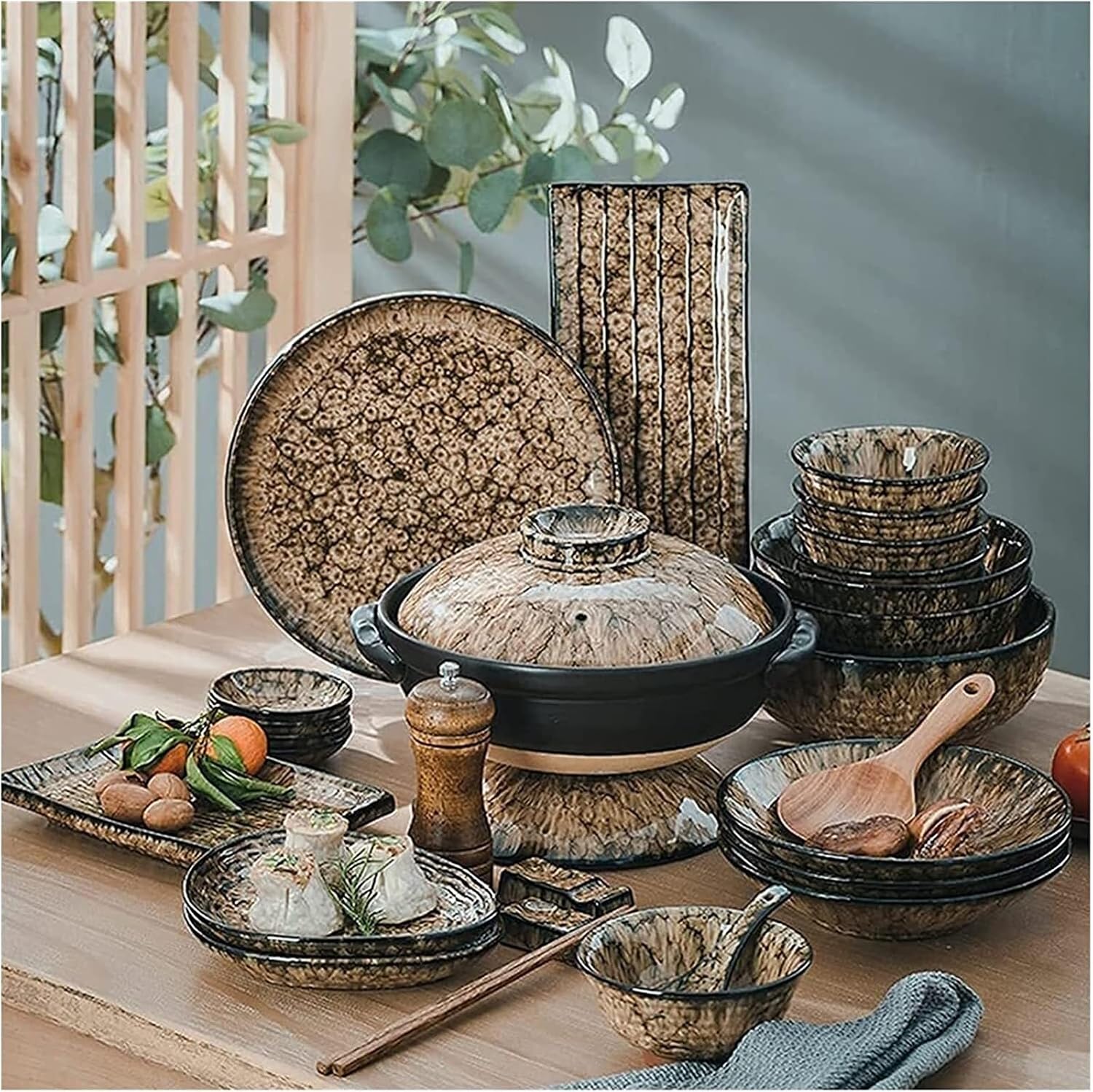 Amazon.com: Stylish Dishes Set for Luxury Restaurant and Home Japanese ...