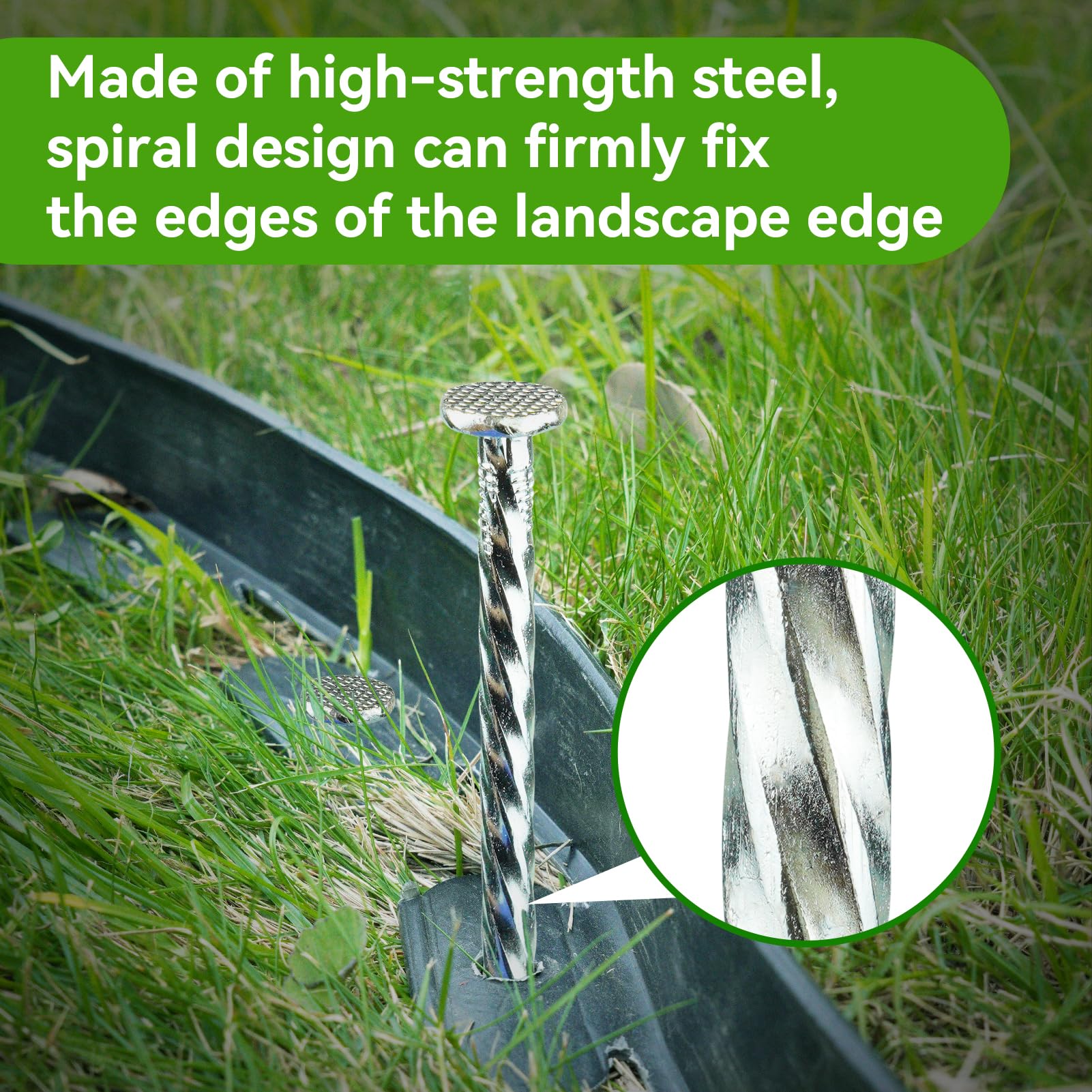 Snapklik.com : EISENSP Extra-Long 14 Inch Spiral Landscape Stakes ...