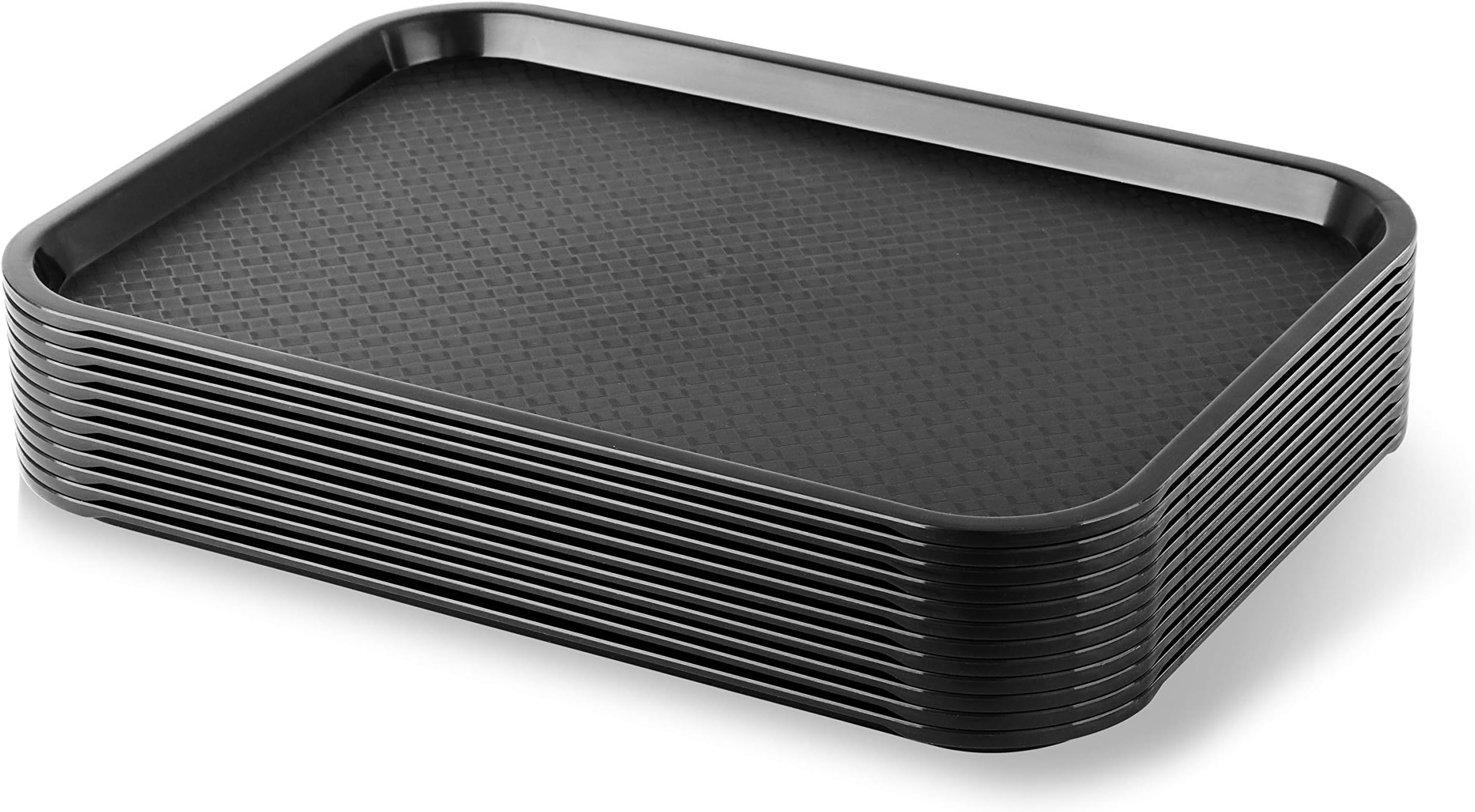 Amazon.com: HEIHAK 10 Pack Plastic Fast Food Tray, 16 x 12 Inch Plastic ...