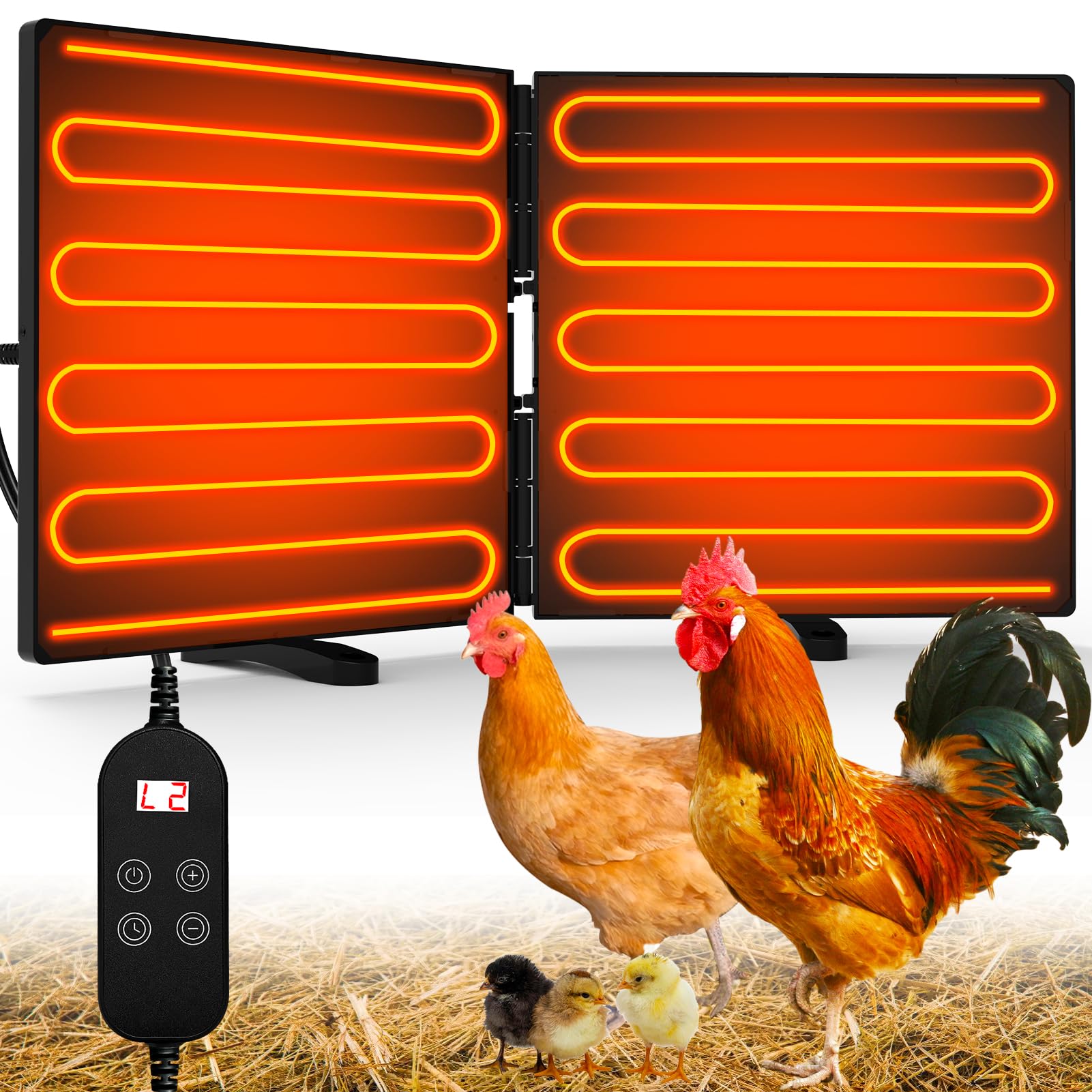 Amazon.com: Chicken Coop Heater for Winter, Adjustable Temperature and ...