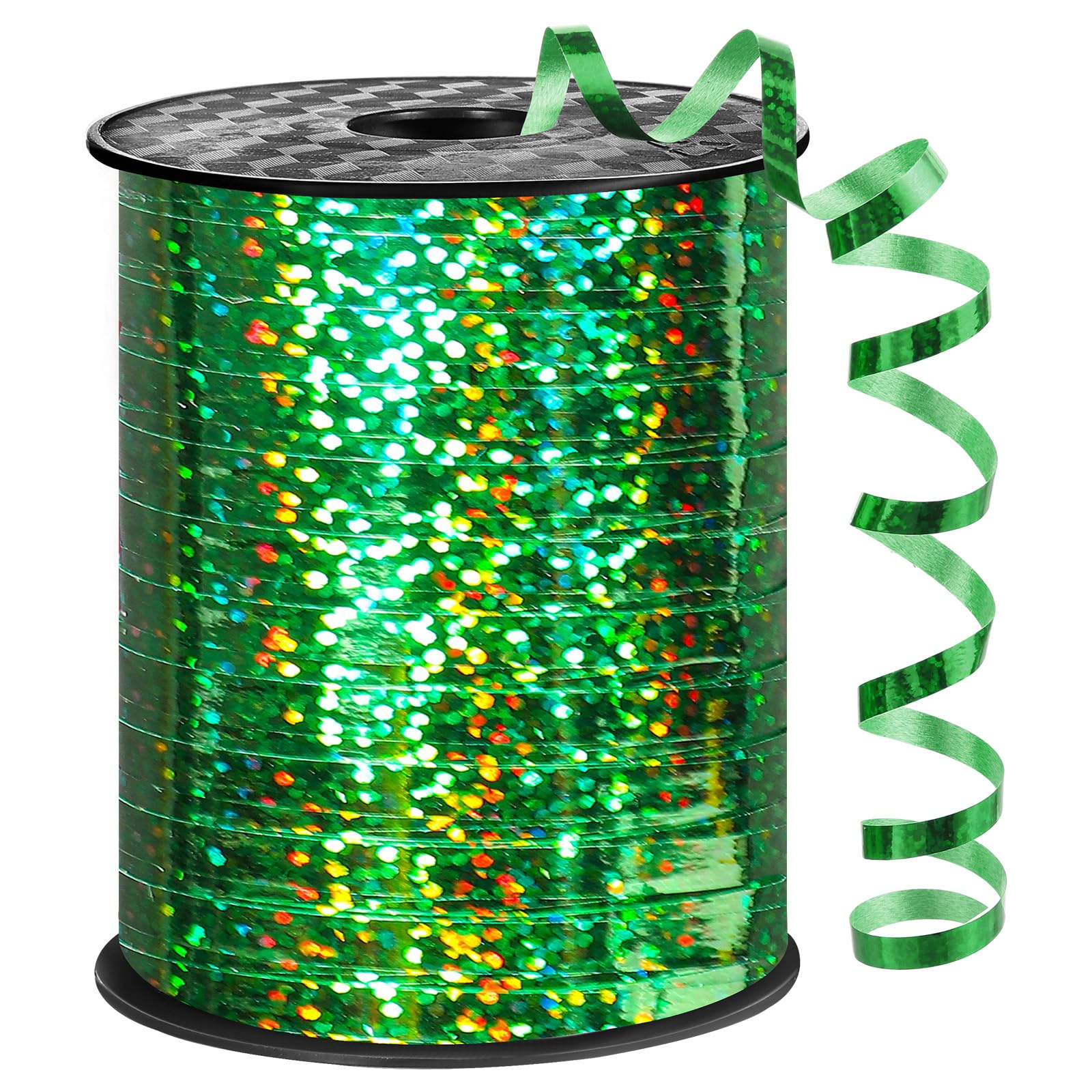 Amazon.com: 600 Yards Green Curling Ribbon 1/5 Inch Christmas Curling ...