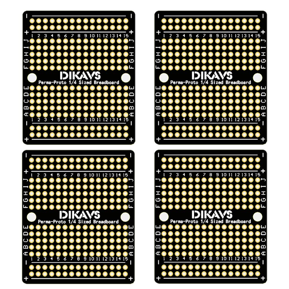 Buy DIKAVS Perma-Proto Quarter-Sized Breadboard PCB Double-Sized ...